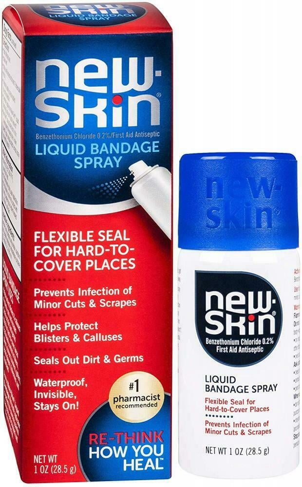 New-Skin Liquid Bandage Spray, Wound Adhesive for Cuts, 1 Ounce ...