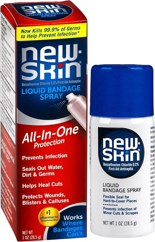 New-Skin Liquid Bandage Spray for Cuts and Minor Scrapes, 1 Ounce ...