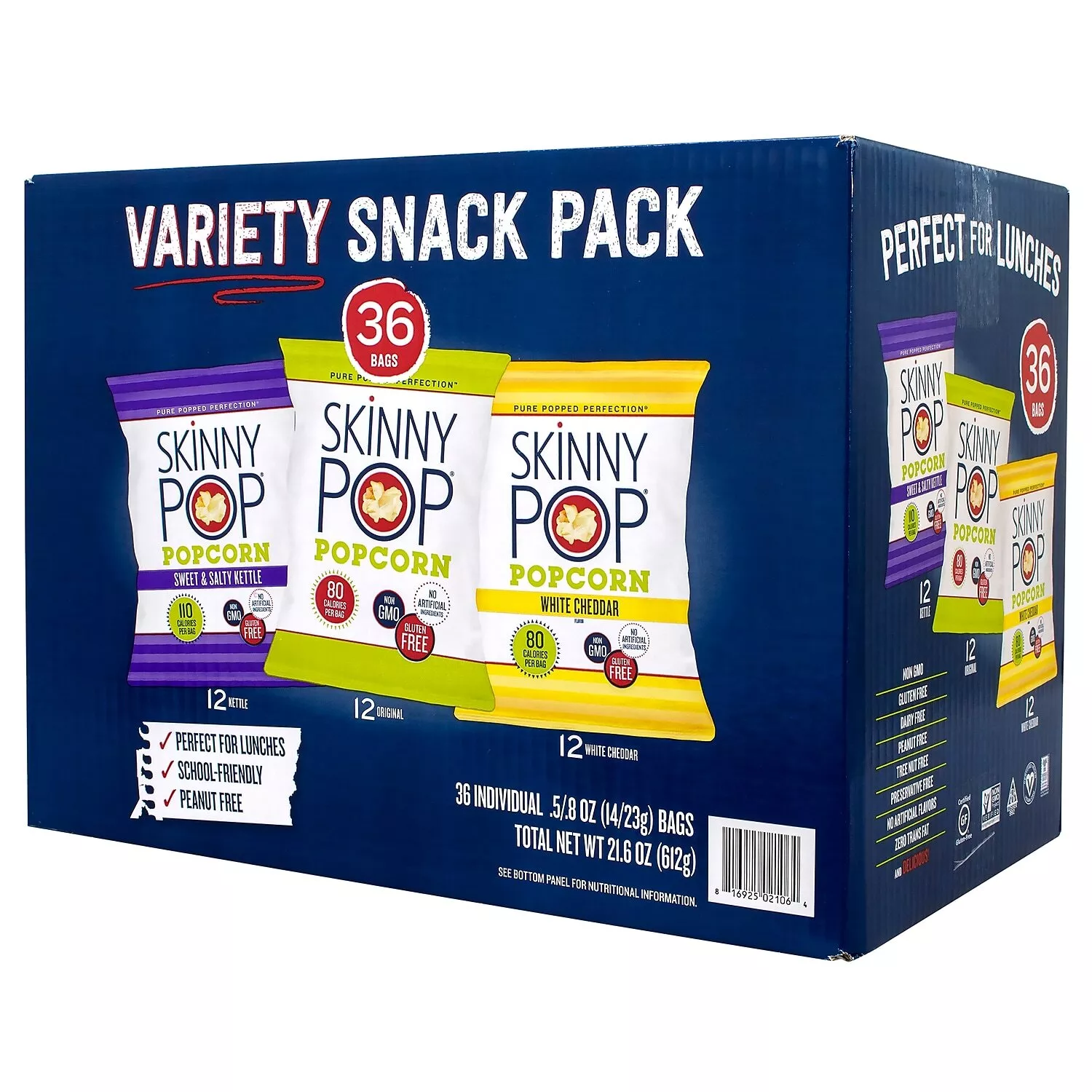 New Skinny Pop Variety Snack Pack 36/Pack (220-01049) - Walmart.com