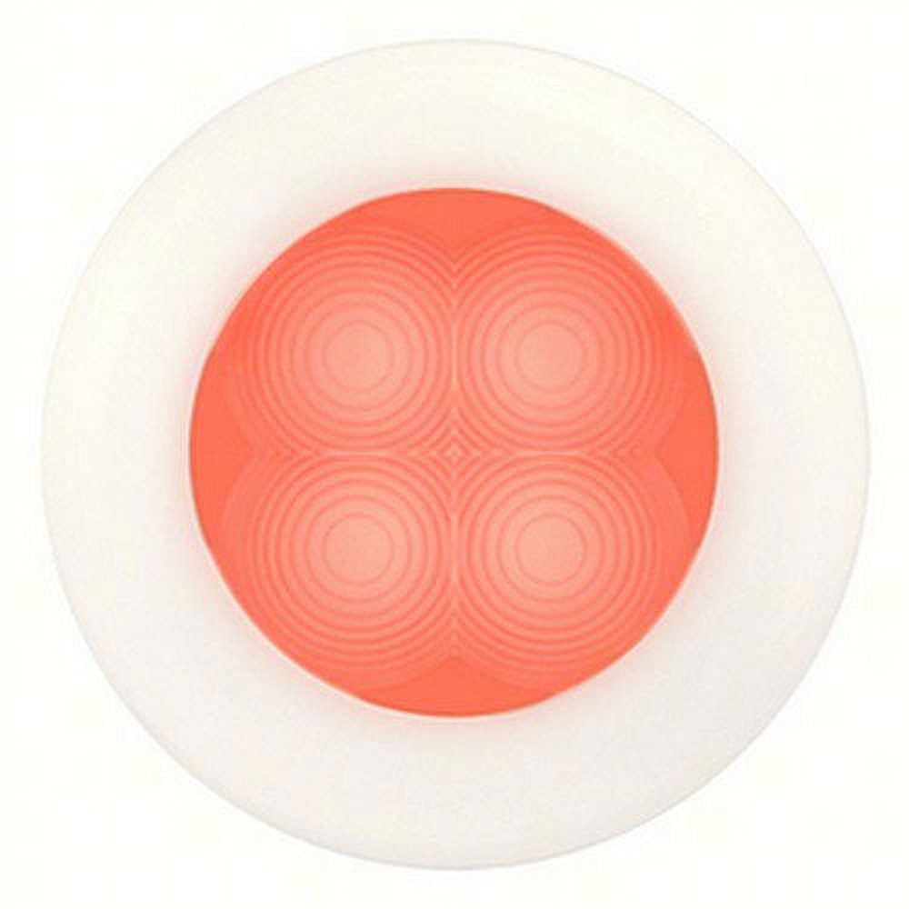 New Slim Line Round Led Courtesy Lamp hella 980507341 3" White Bezel ...