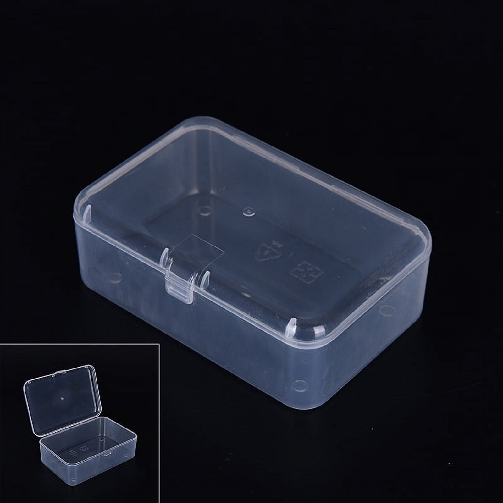 New Small Transparent Plastic Storage Box clear Square Multipurpose ...