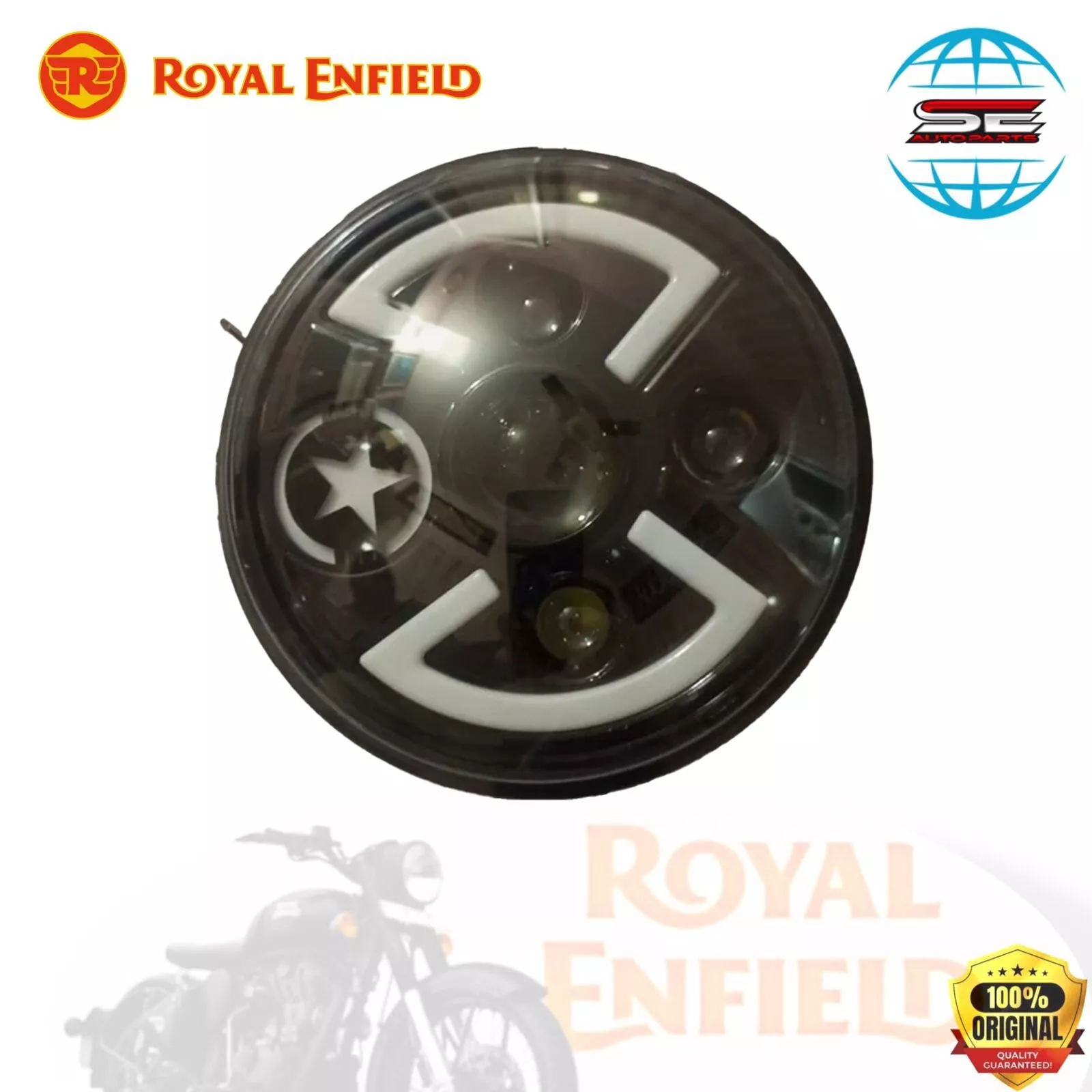 New Smart Led Headlight For Royal Enfield Hunter 350 Meteor 350 /Thar ...