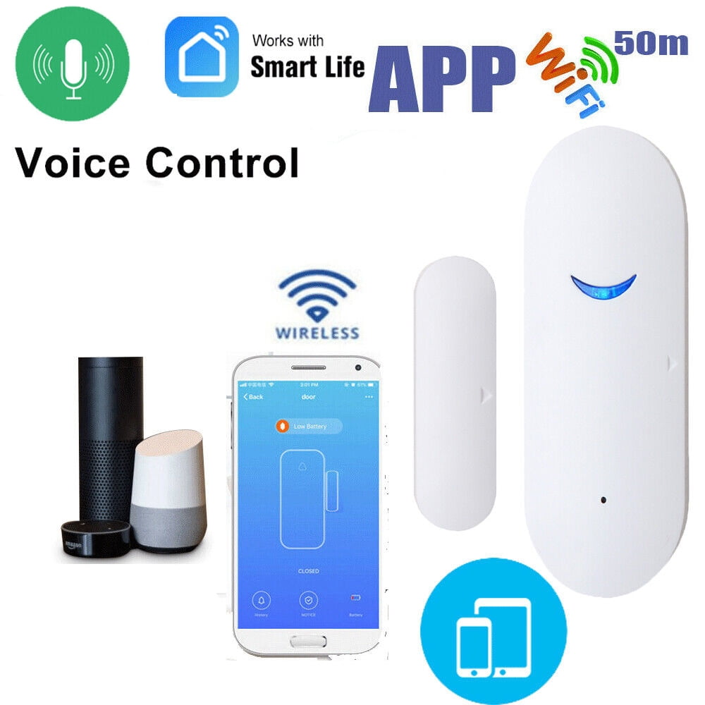 New Smart WiFi Wireless Door And Window Sensor, Home Burglar Alarm ...