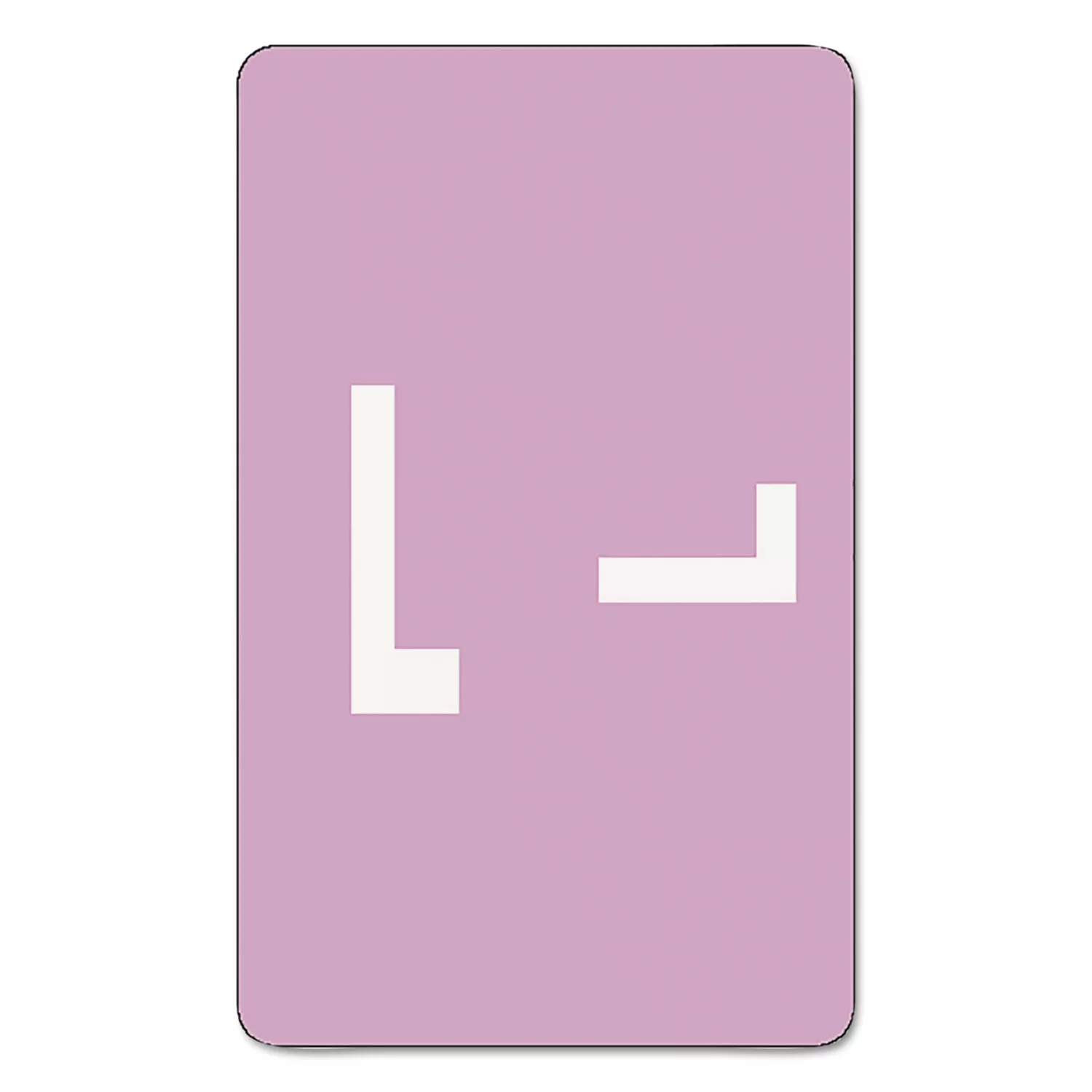 New Smead Alpha-Z Color-Coded Second Letter Labels Letter L Lavender ...