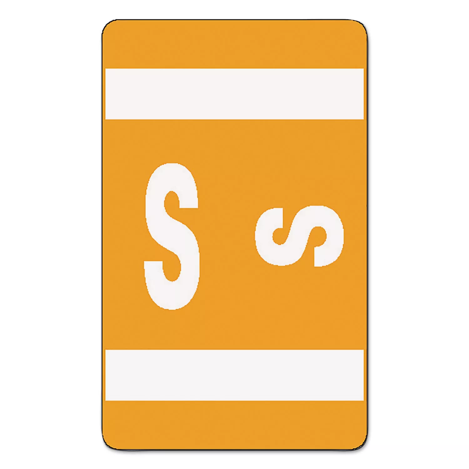 New Smead Alpha-Z Color-Coded Second Letter Labels Letter S Orange 100 ...