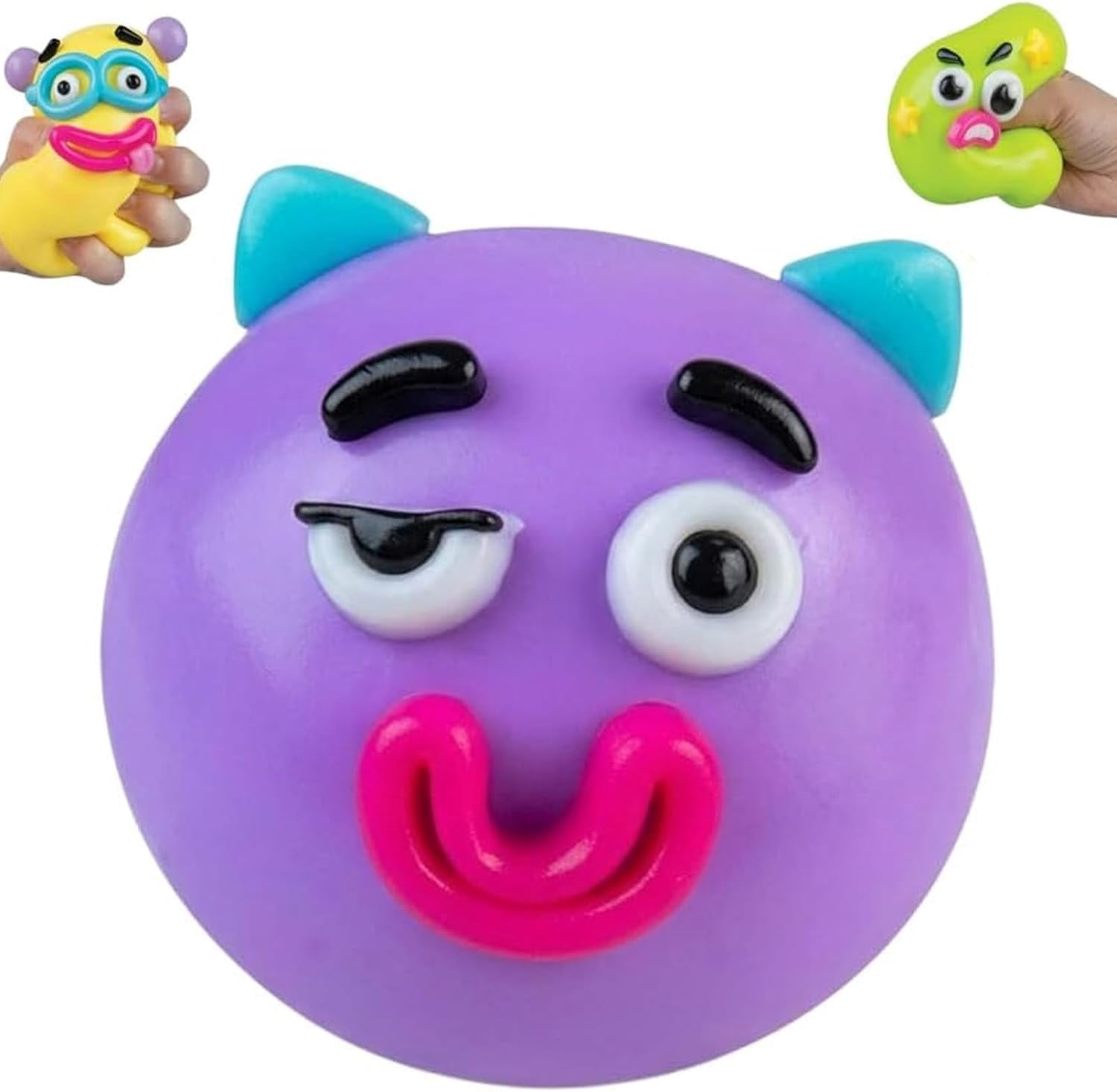 New Smushers Squishy, 2026 Upgraded Cute Easy Squeezy Funny Face ...