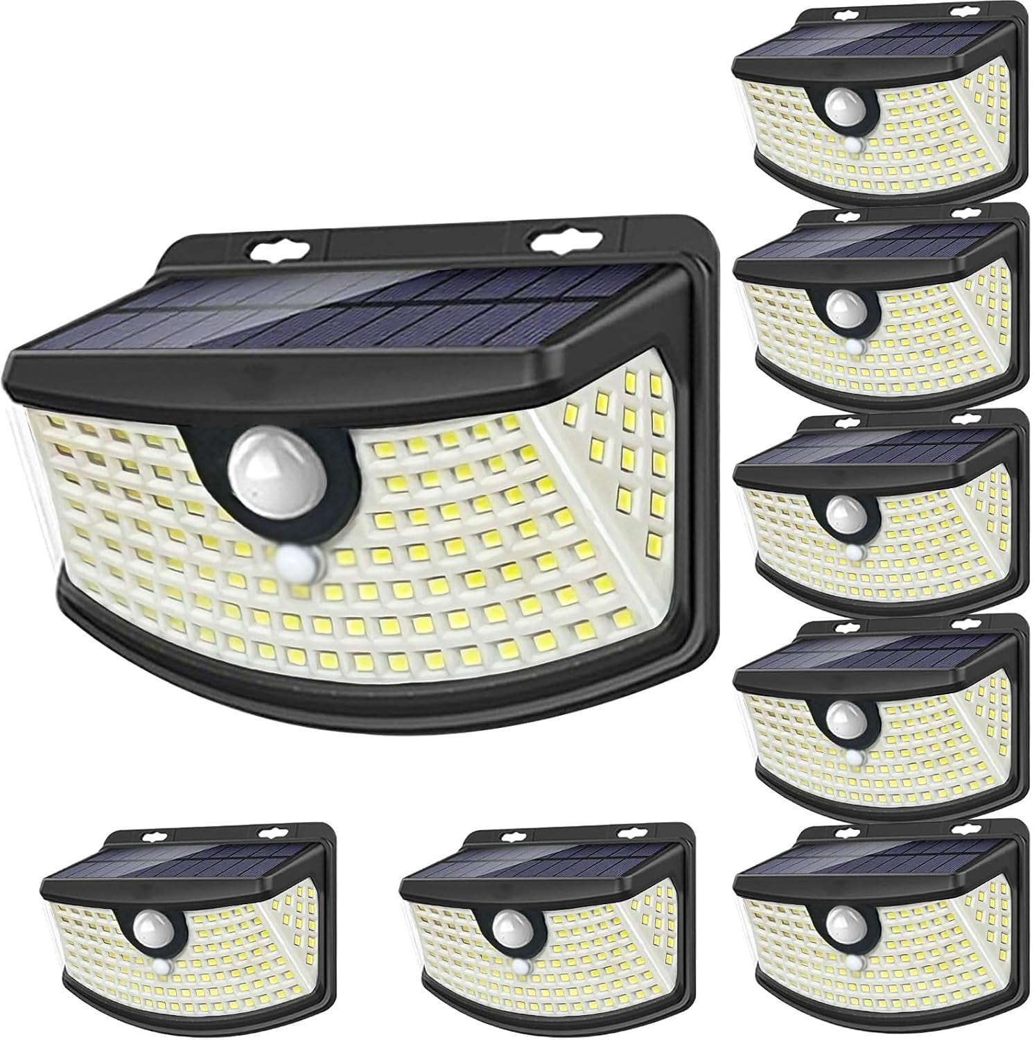New Solar Motion Sensor Lights 120 LEDs with Lights Reflector,270° Wide ...