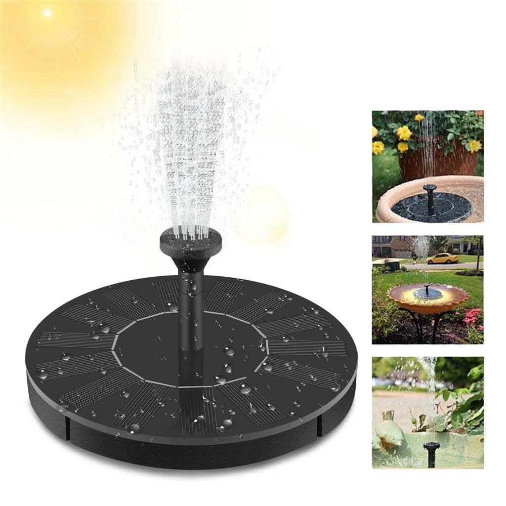 New Solar Power Water Fountain Pump Bird Fountain Water Floating ...