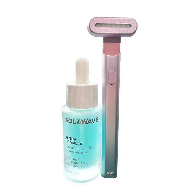 Solawave 4-in-1 Radiant Renewal Wand & Serum Bundle, Skincare Tool for Glowing Skin - Walmart.com