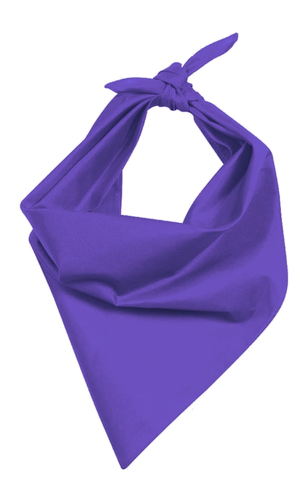 New Solid Color Cotton Bandanas - Dark Purple - Walmart.com