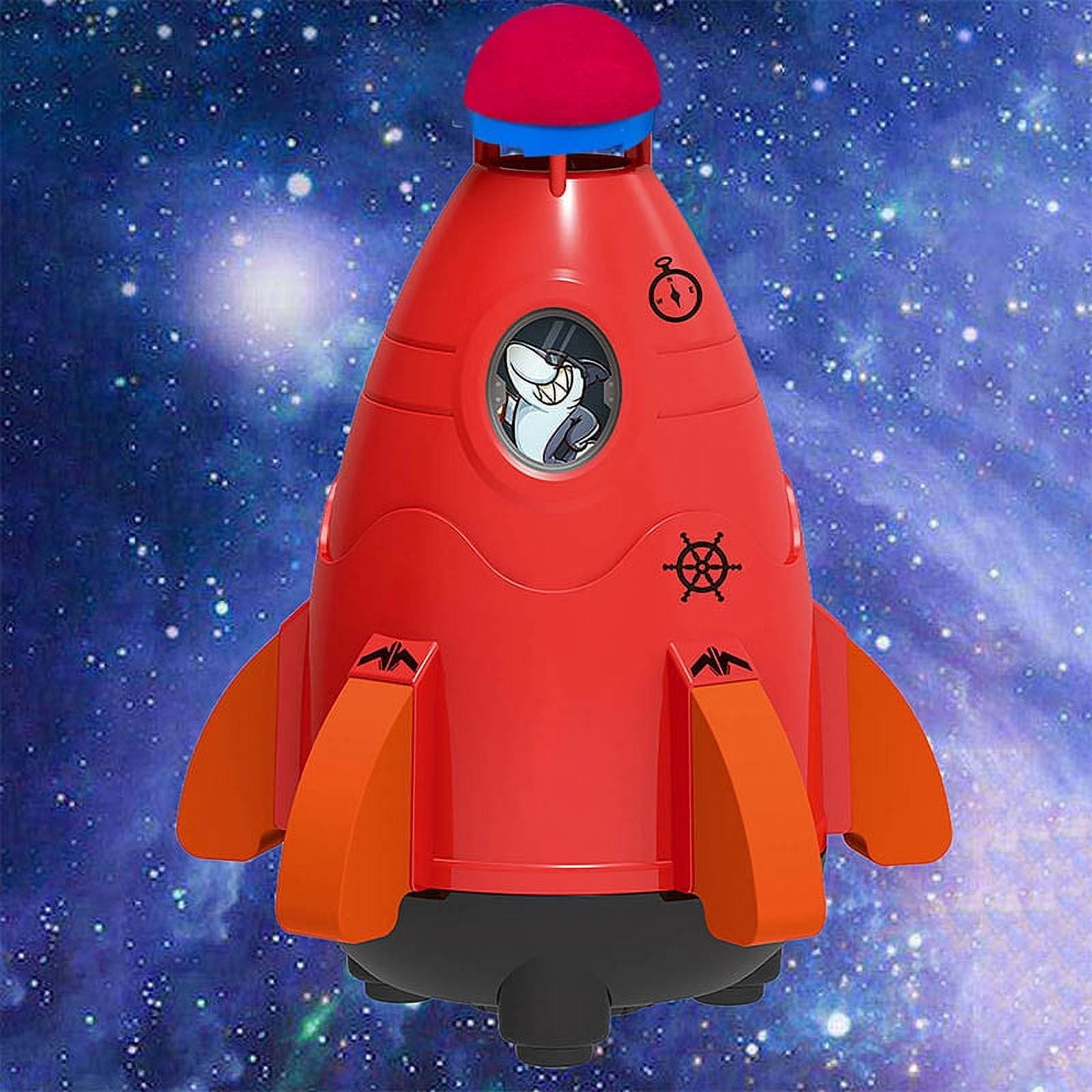 New Space Rocket Rotating Flying Water Toy Outdoor Water Flying Rocket ...