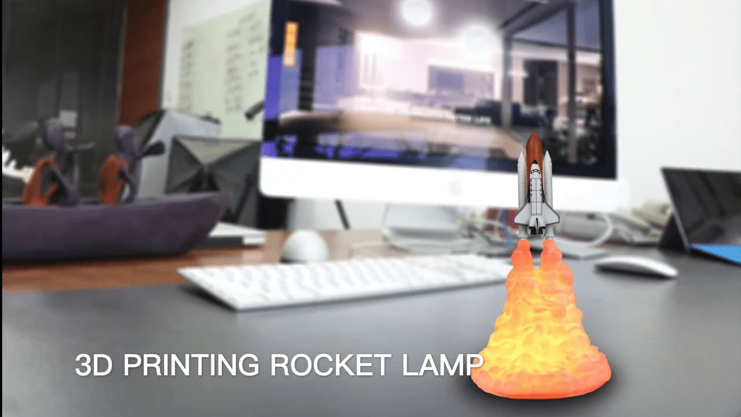 New Space Shuttle Lamp and Moon lamps In Night Light By 3D Print For ...