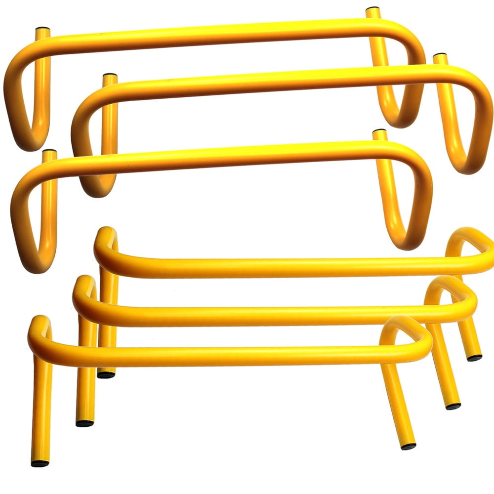 New Speed Training Hurdles 6 Inch Height Yellow Pack of 6 - Walmart.com