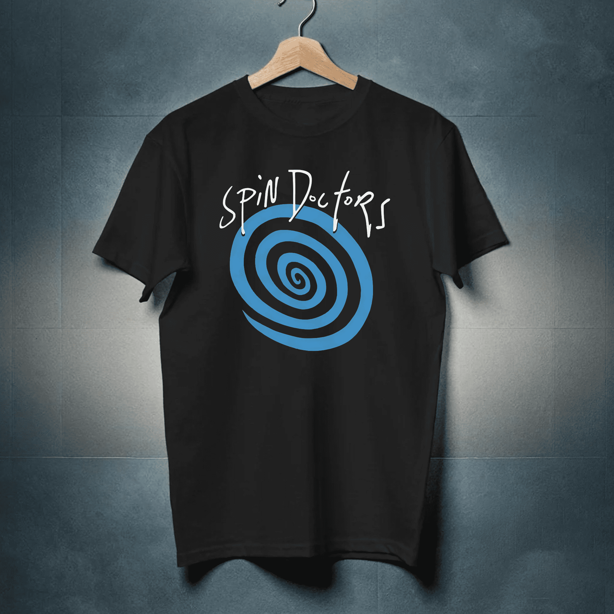 New Spin Doctors Band Spin Logo Black All Size T-Shirt - Walmart.com