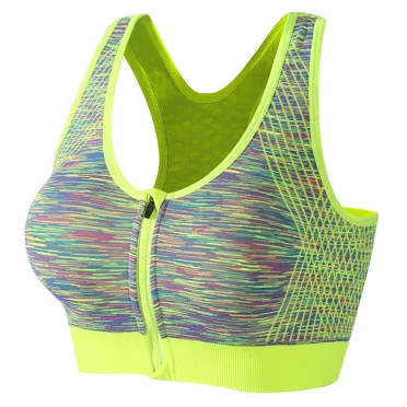 Augusta Sportswear Sports Adult Sports Bra Power Yellow/Graphite 2Xl ...