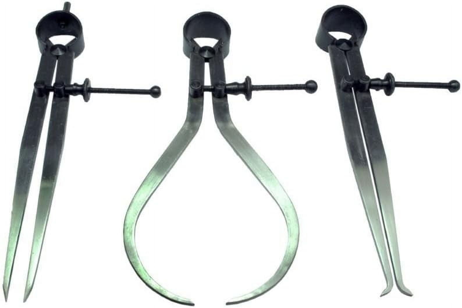 New Spring Caliper 4"Inch - 3 Piece Set Inside Outside Divider ...