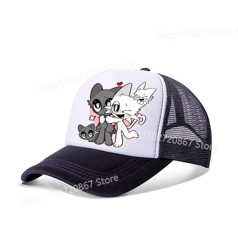 New Sprunki Baseball Cap Boy Girl Cartoon Anime Sun Mesh Hats Kid ...
