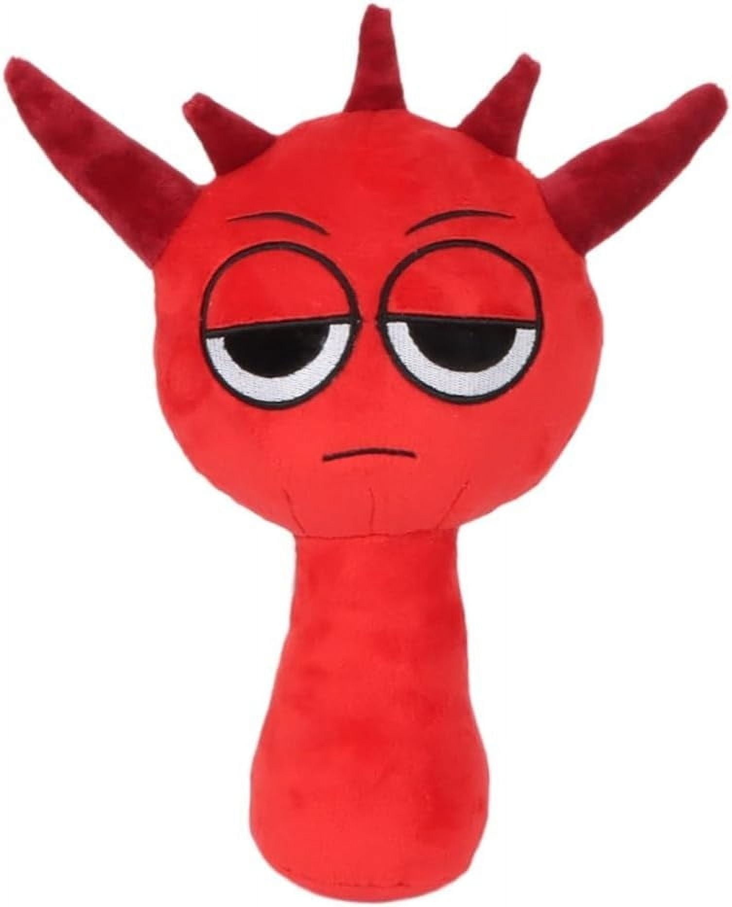 New Sprunki Plush, 10" Cute Red Raddy Plushies Toy for Fans Gift, Soft ...