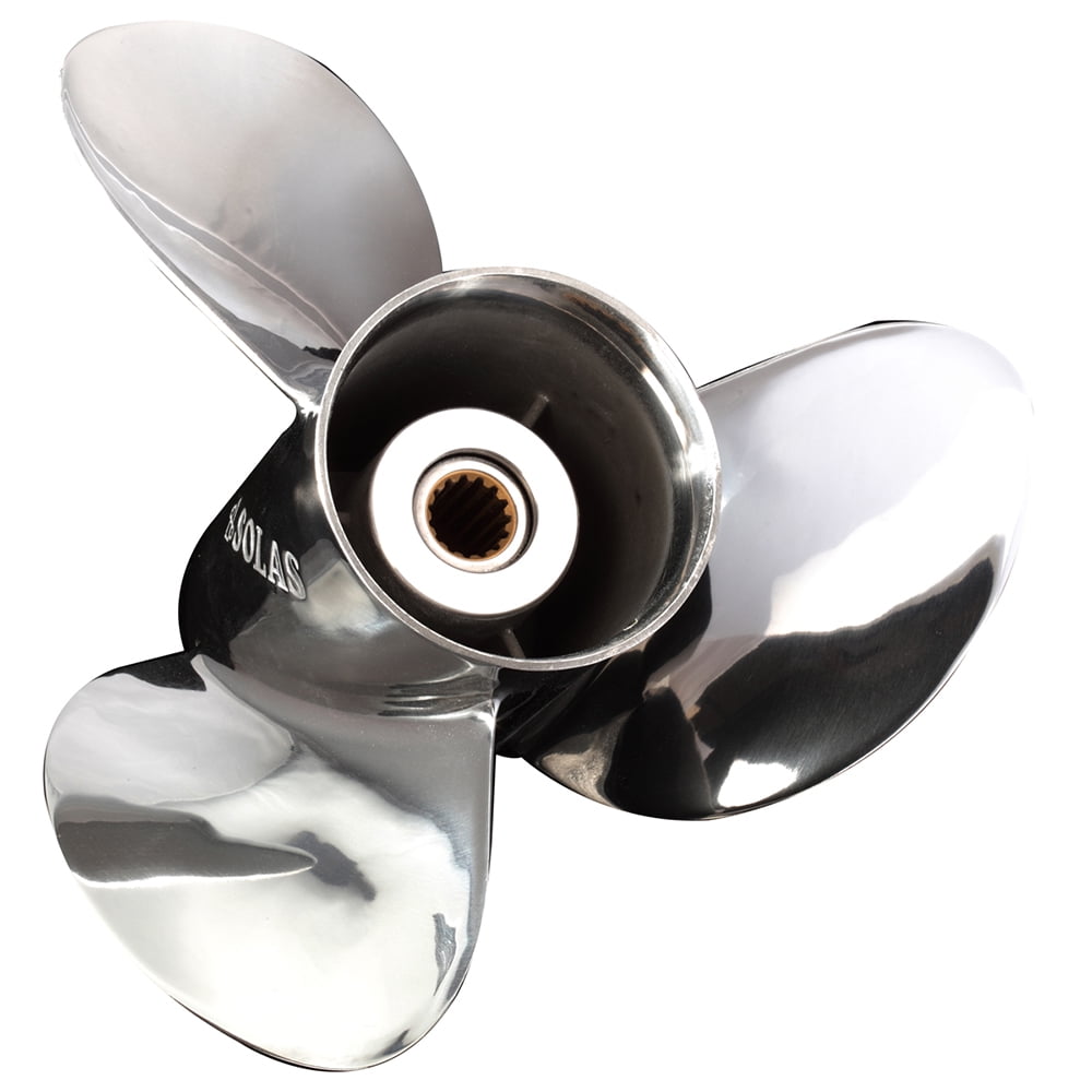 New Stainless Steel Propeller Compatible With Omc I/O V4 Sea Drive 13 ...