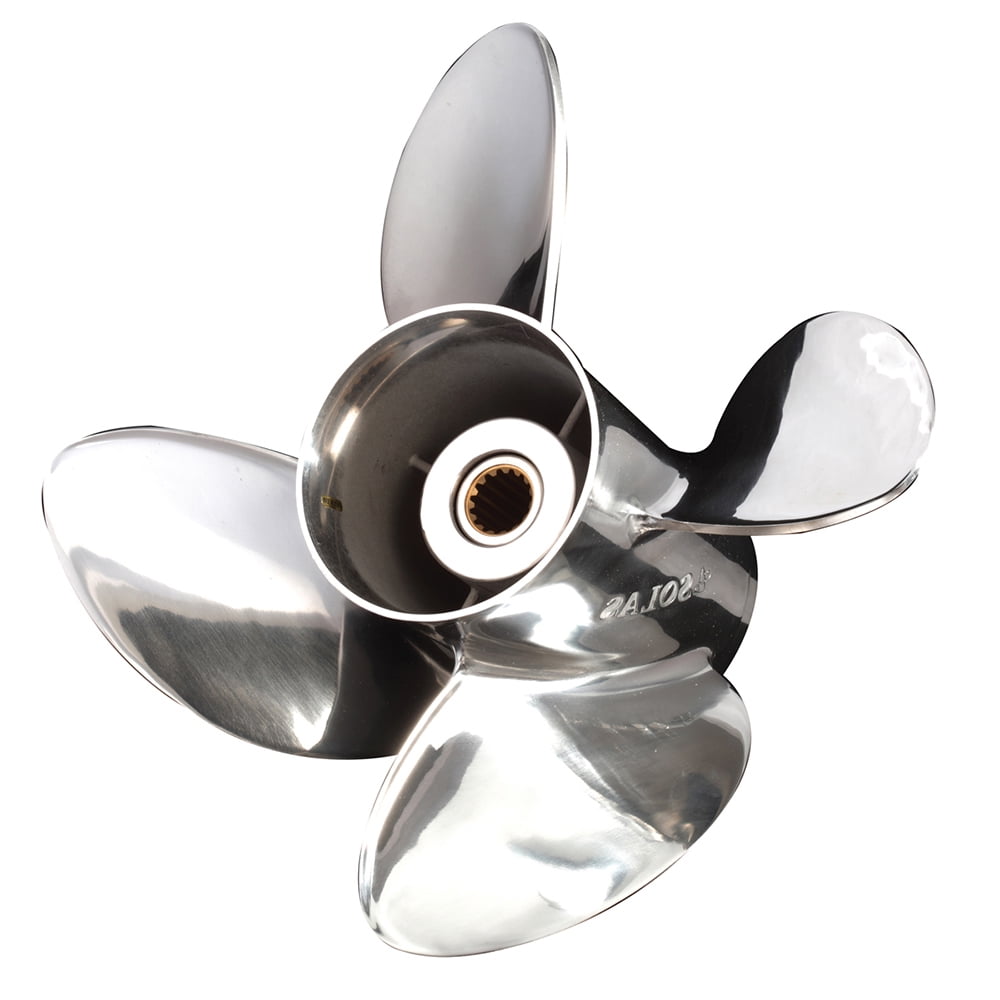 New Stainless Steel Propeller Compatible With Mercury Sea Pro 15 Spline ...