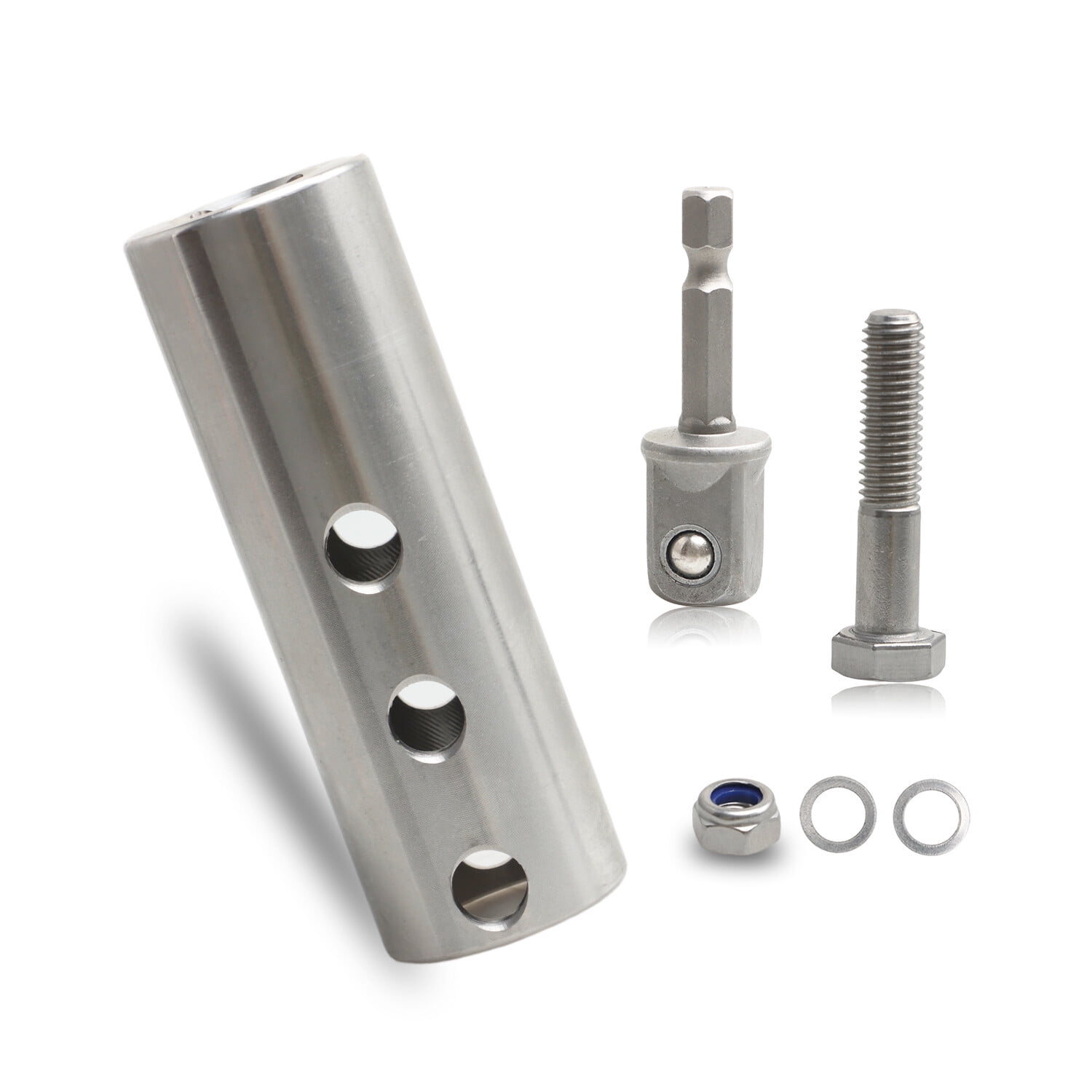 New Stainless Steel Trailer Jack Electric Drill Attachment for 1/2 in ...