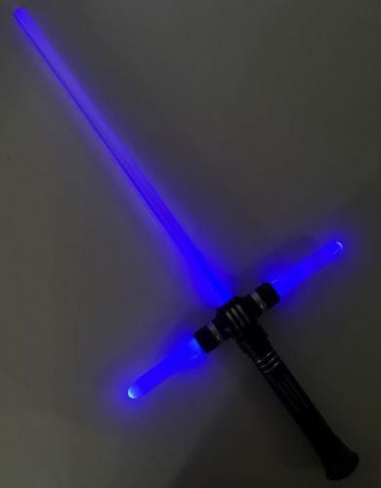 New Star Wars Cross Guard Blue/Red Lightsaber Light Up LED Sword With ...