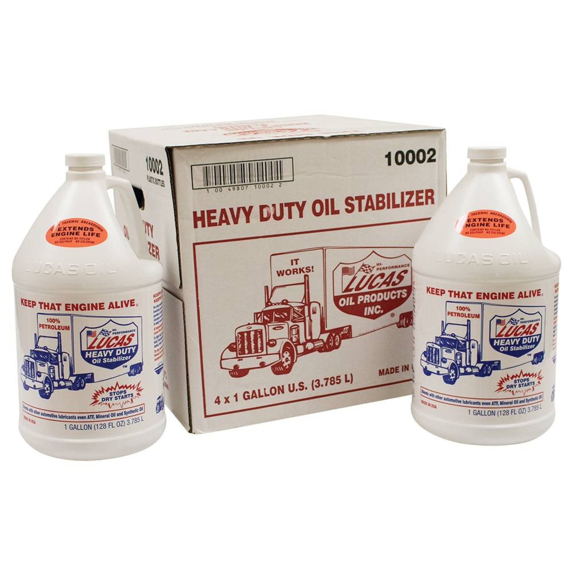 Stens 051-607 Lucas Oil Heavy Duty Synthetic Engine Oil Stabilizer, 4 ...