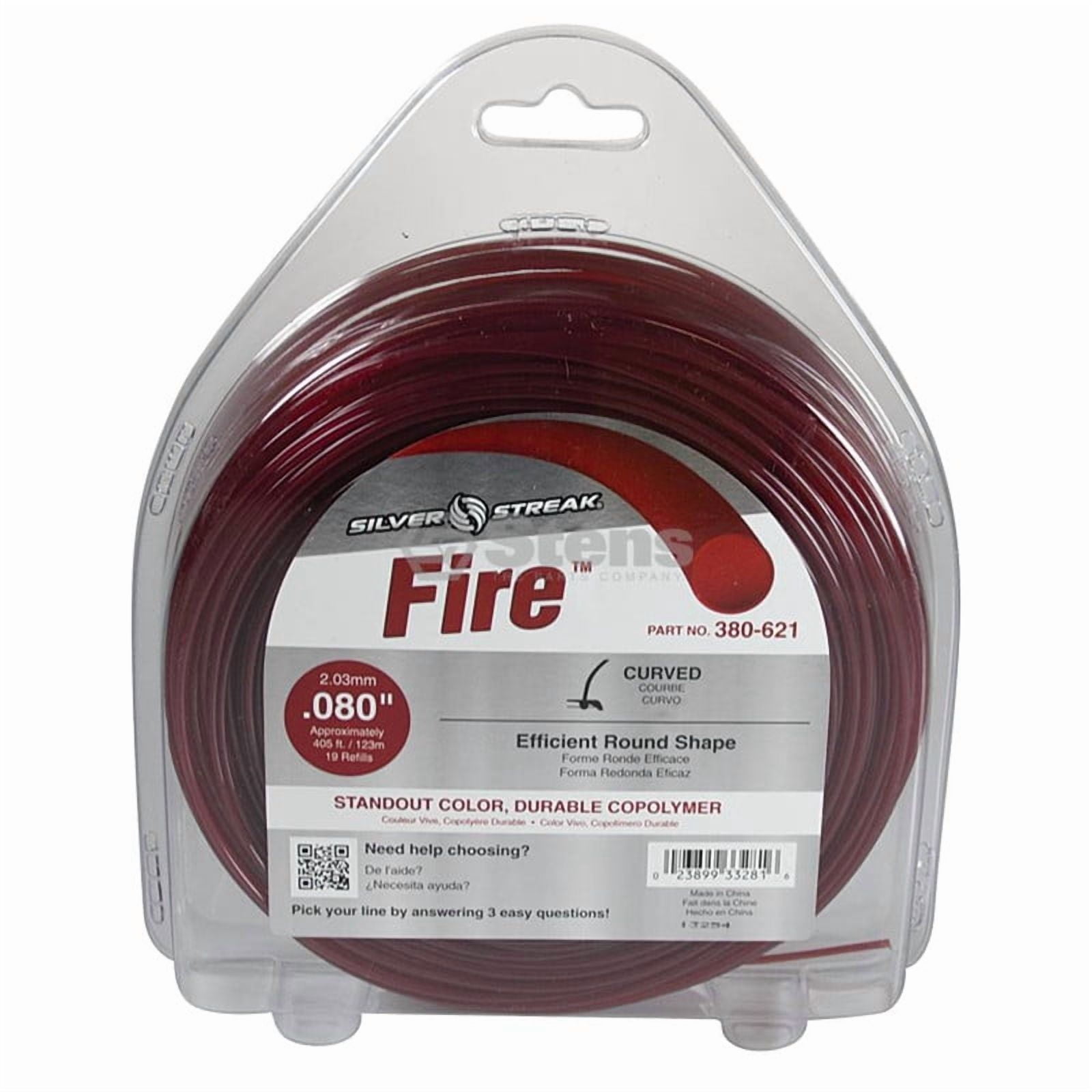 New Stens Silver Streak Fire Trimmer Line for .080 1 lb. Donut, 380-621 ...