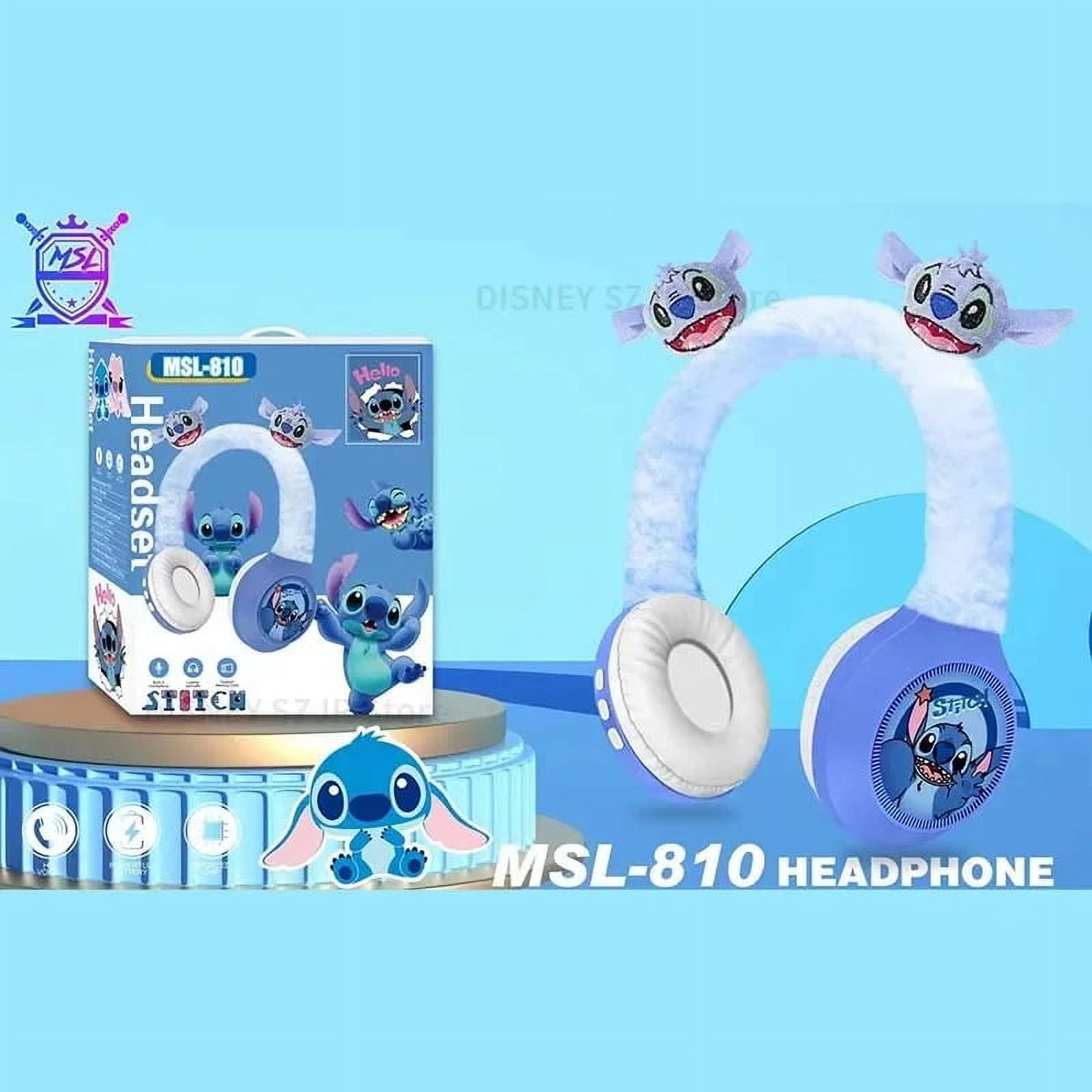 New Stitch HIFI Stereo Sound Plush Headphones MSL-810 Wireless ...
