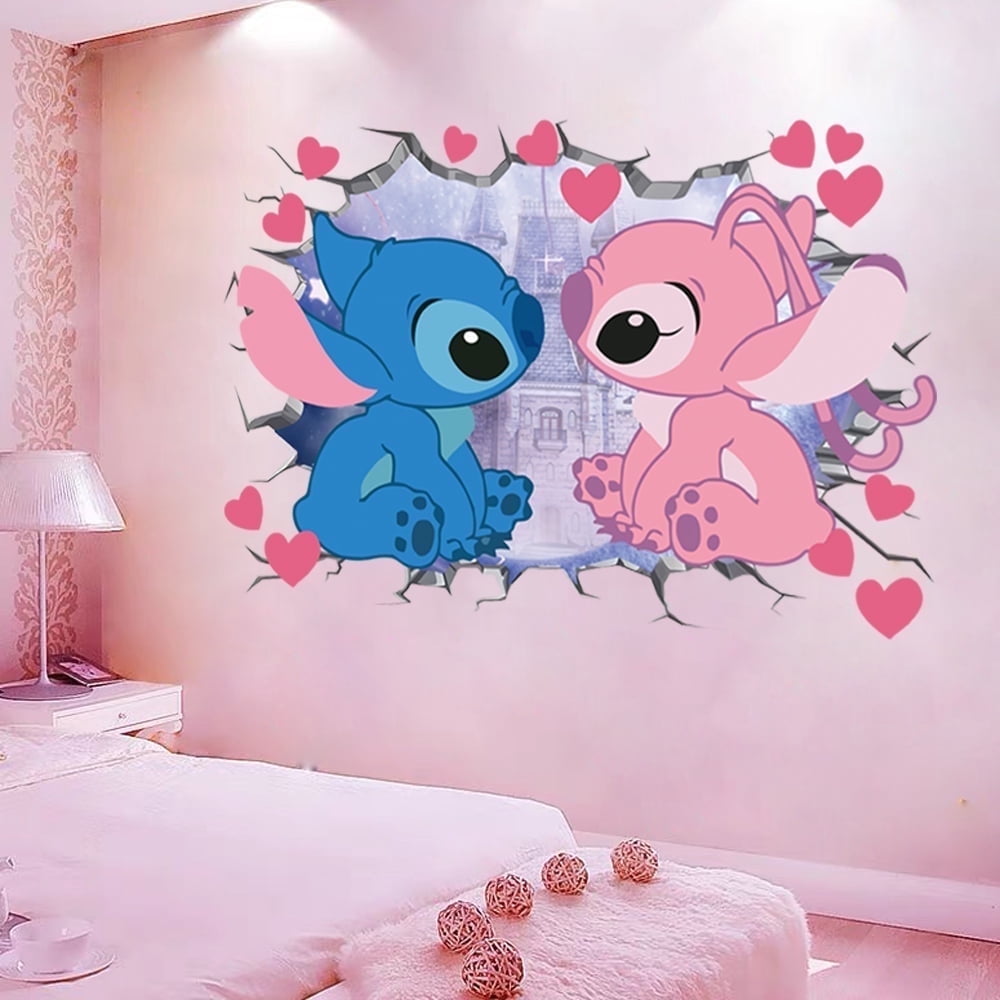 Stitch Wall Stickers Girls Wall Decals Kids Room Decor For Girls Room ...