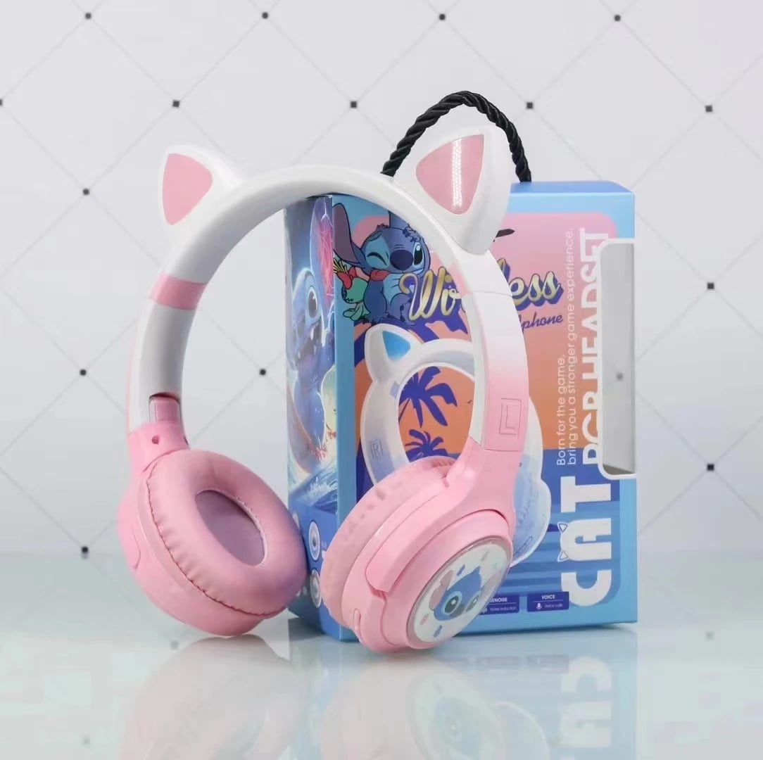 Senbaida Over-Ear Wireless Headset with Mic, Pink - Walmart.com