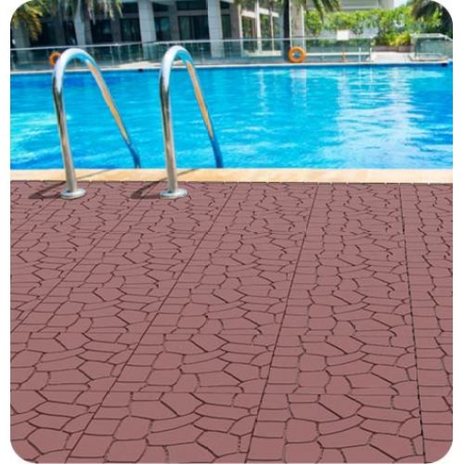 New Stone texture 12" Patio Deck Tiles, DIY Module Interlocking Decking ...