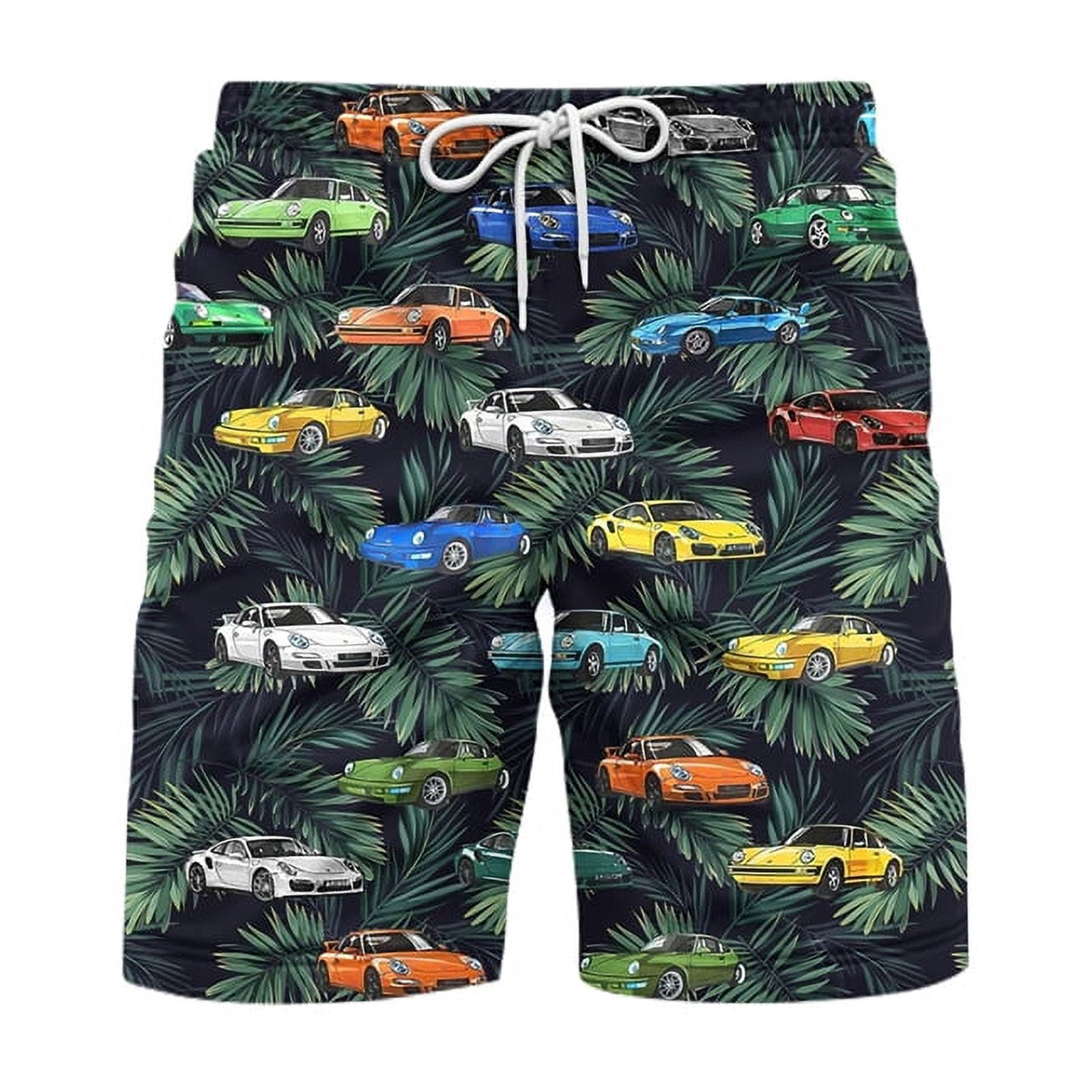 New Street Cars 3d Printed Beach Shorts Summer Stereo Car Clothing Men ...