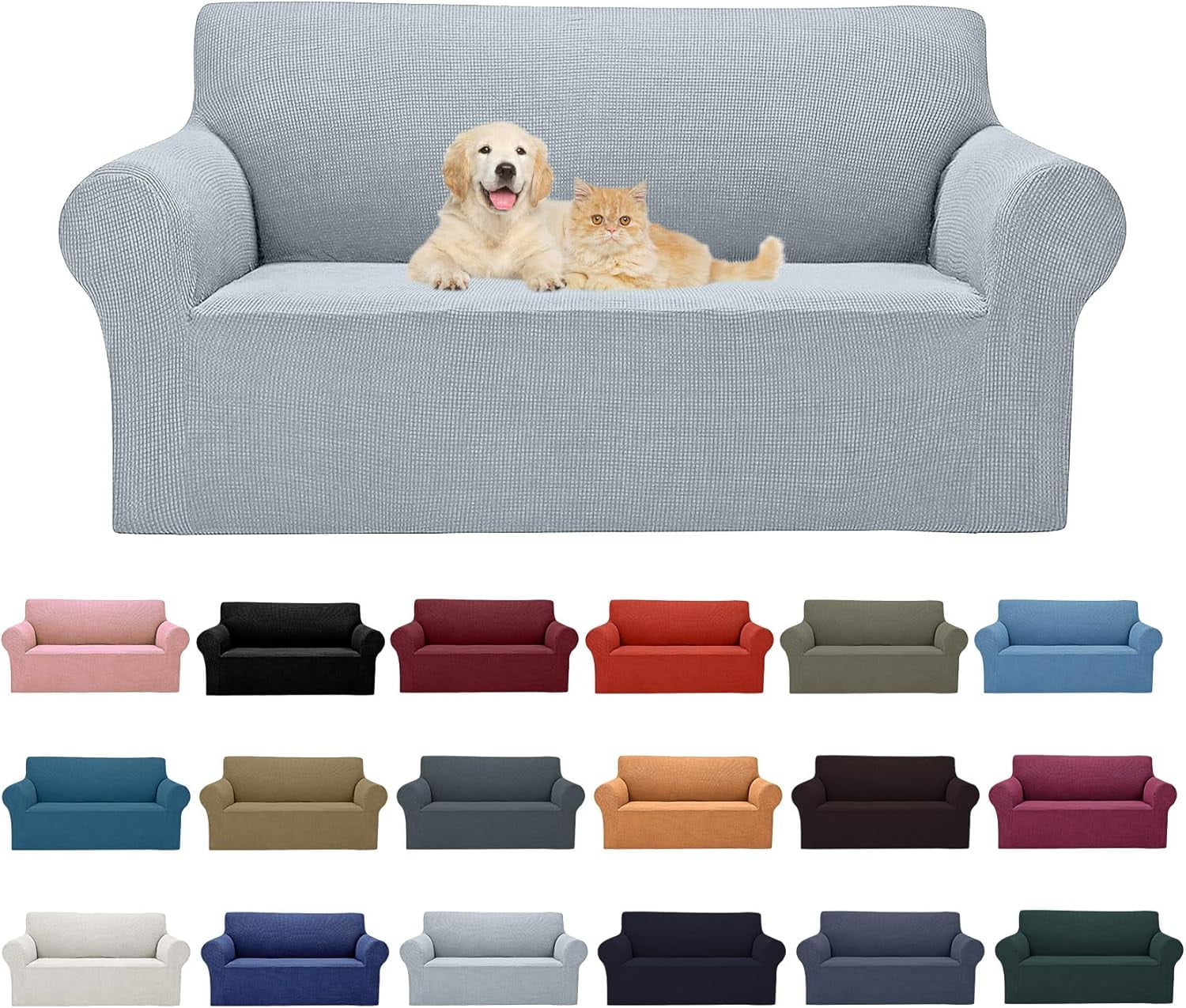 New Stretch Loveseat Sofa Slipcovers Couch Cover for 2 Cushion ...