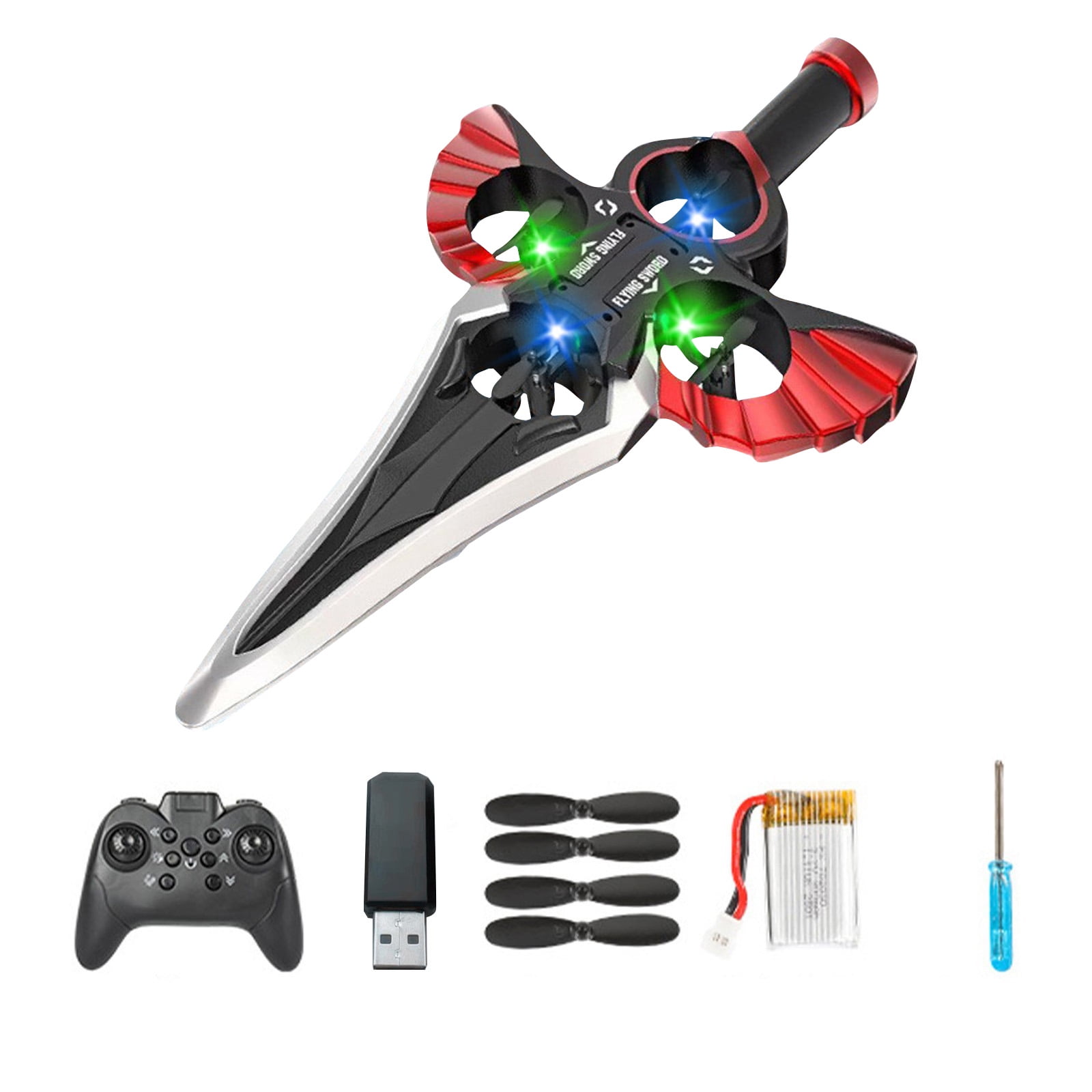 New Stunt Remote Control Flying Sword Flying Toy Fighter Flying Sword ...