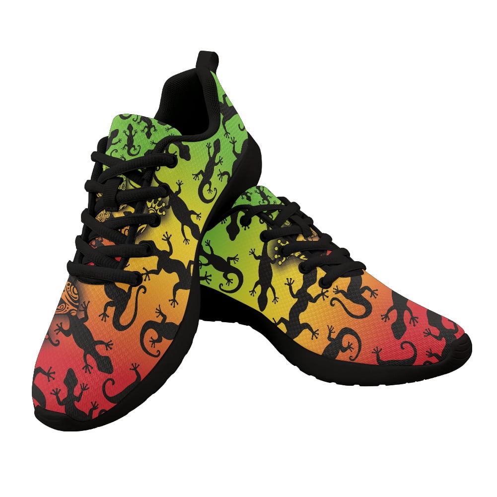 New Style Breathable Running Shoe Gecko Pattern Lightweight Men ...