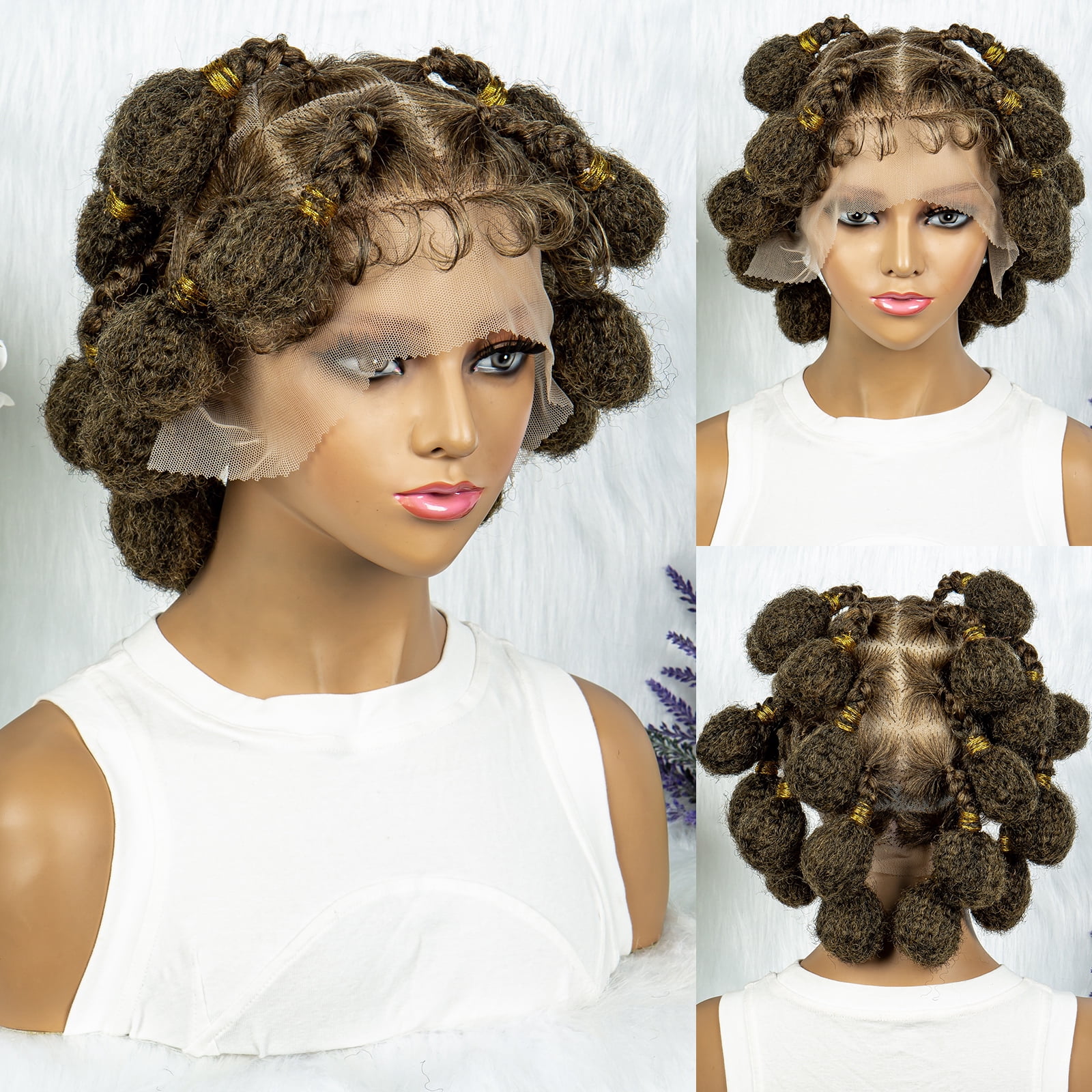 New Styles Special Synthetic Full Lace Knotless Box Braided Wigs with ...