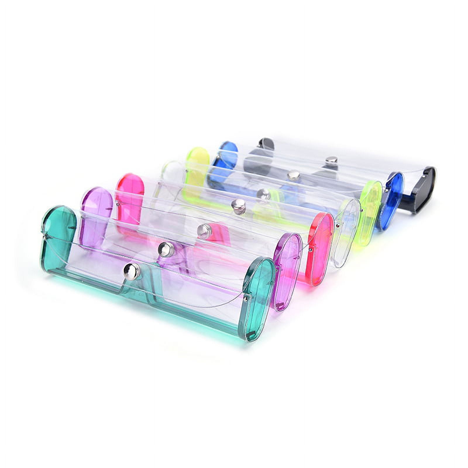 New Stylish Clear Transparent PVC Soft Eye Glasses Protector Box Case ...