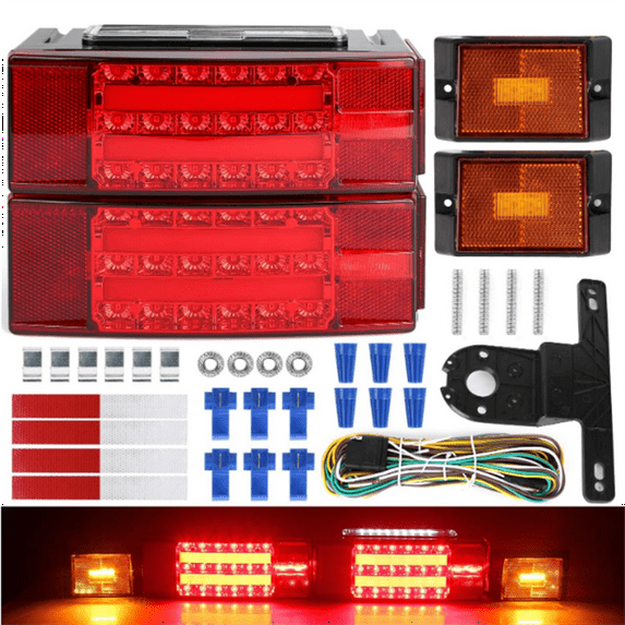 New Submersible LED Trailer Light Kit, Super Bright Brake Stop Turn ...