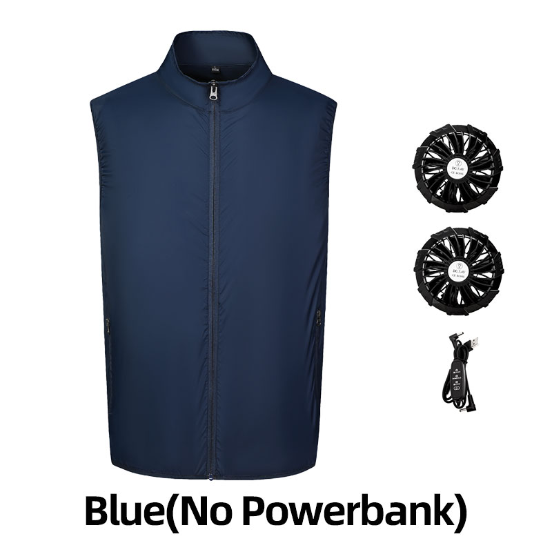 New Summer Cooling Vest Men Fan Vest Air Conditioning Clothes Women Fan ...