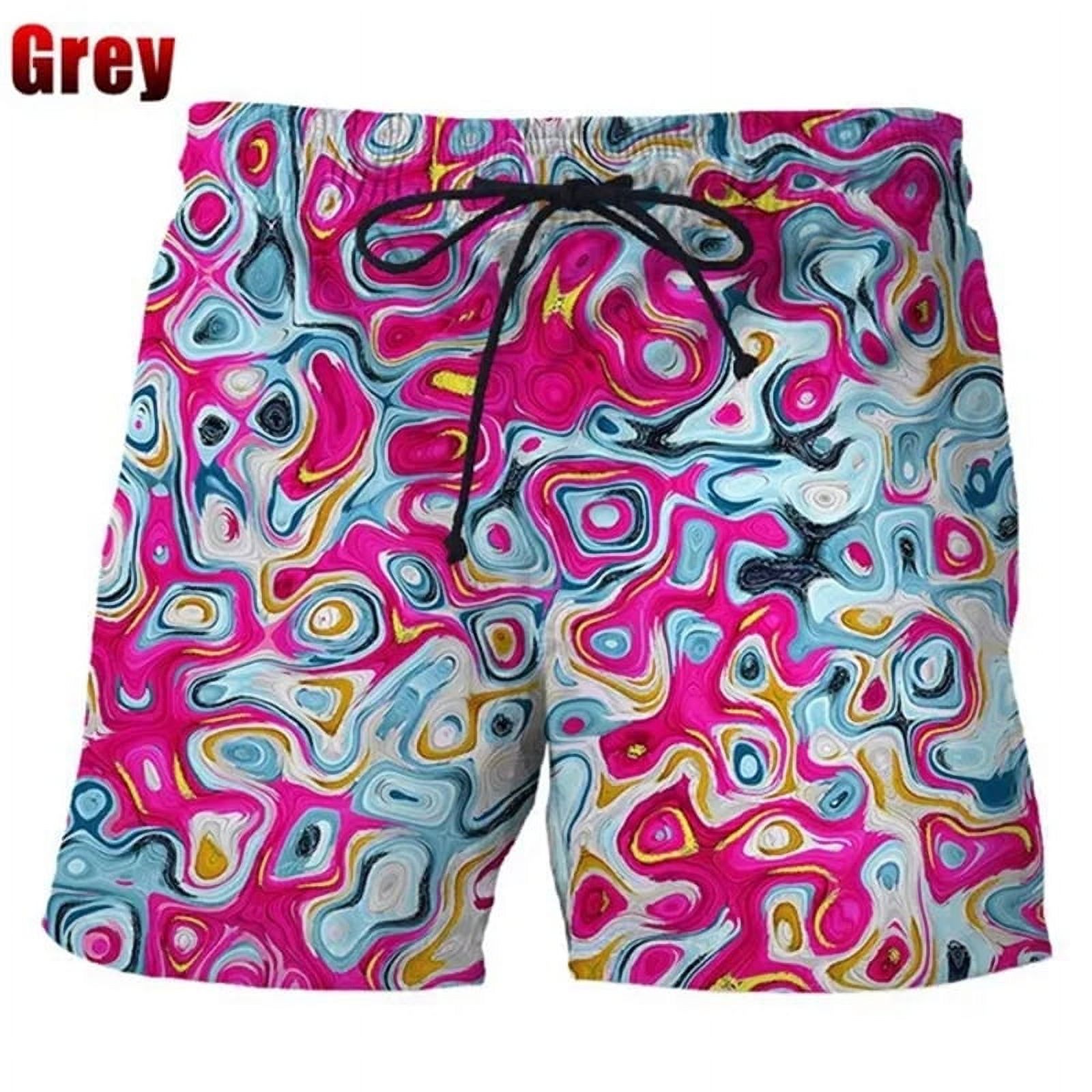 New Summer Fashion Colorful 3D Printing Three Pieces of psychedelic ...