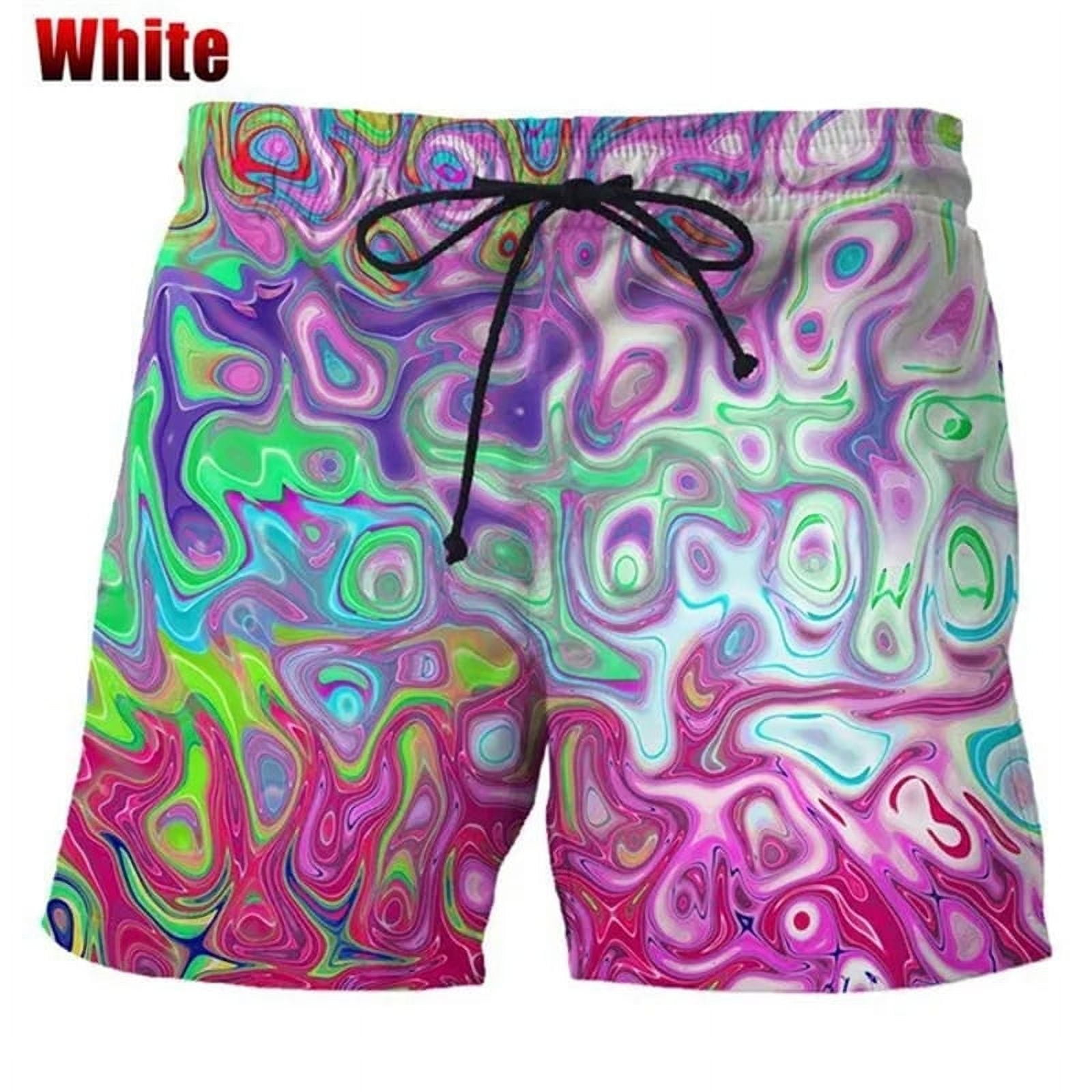 New Summer Fashion Colorful 3D Printing Three Pieces of psychedelic ...