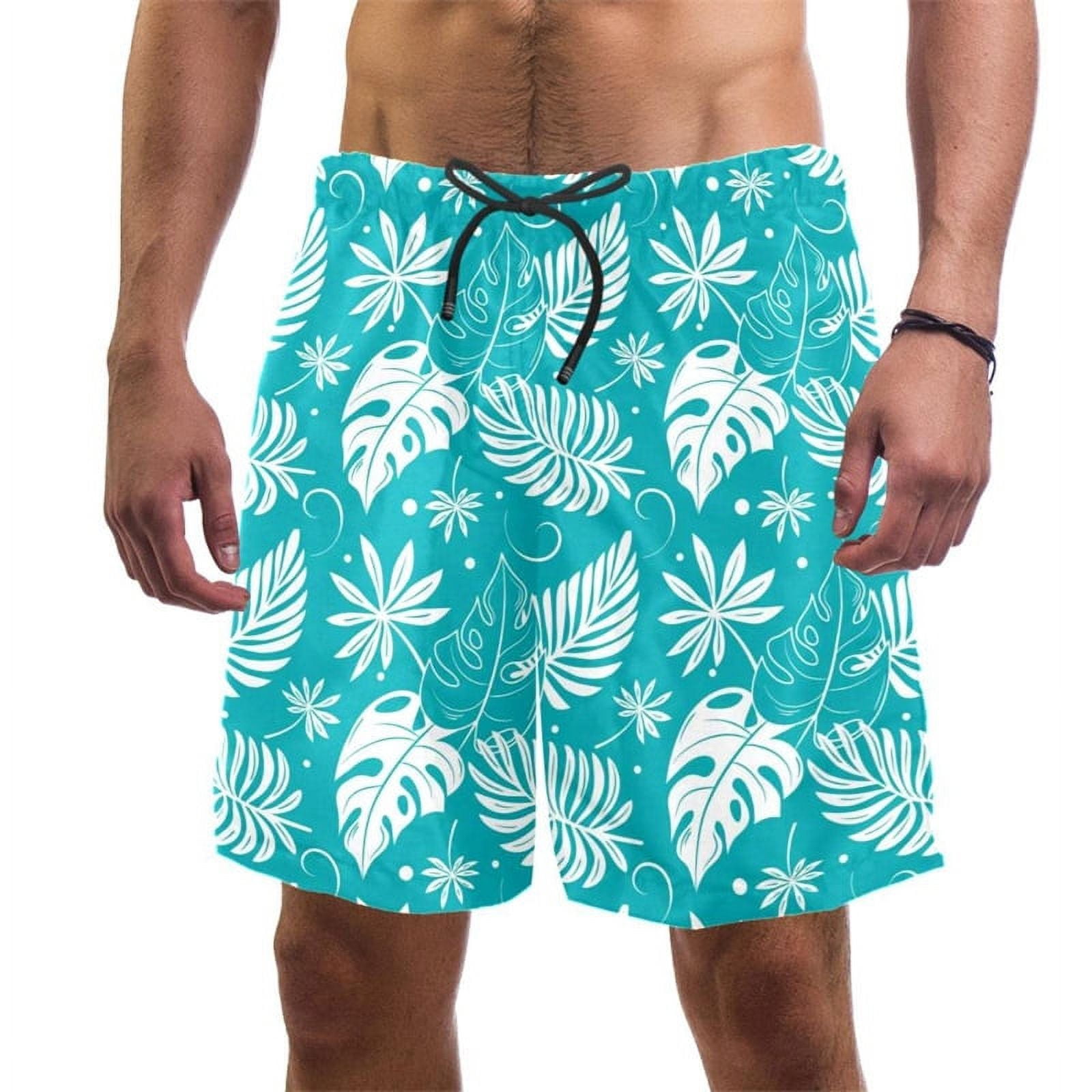New Summer Hawaiian 3D Printing Tropic Leaves Beach Shorts Fruits ...