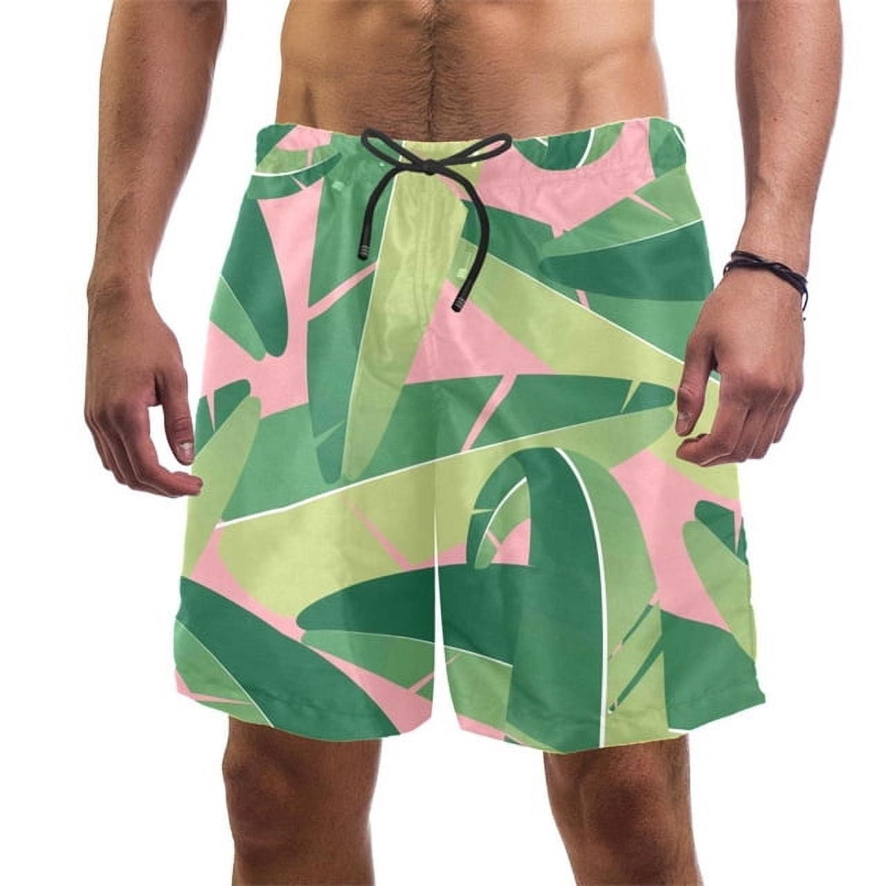 New Summer Hawaiian 3D Tropic Leaves Printing Beach Shorts Fruits ...