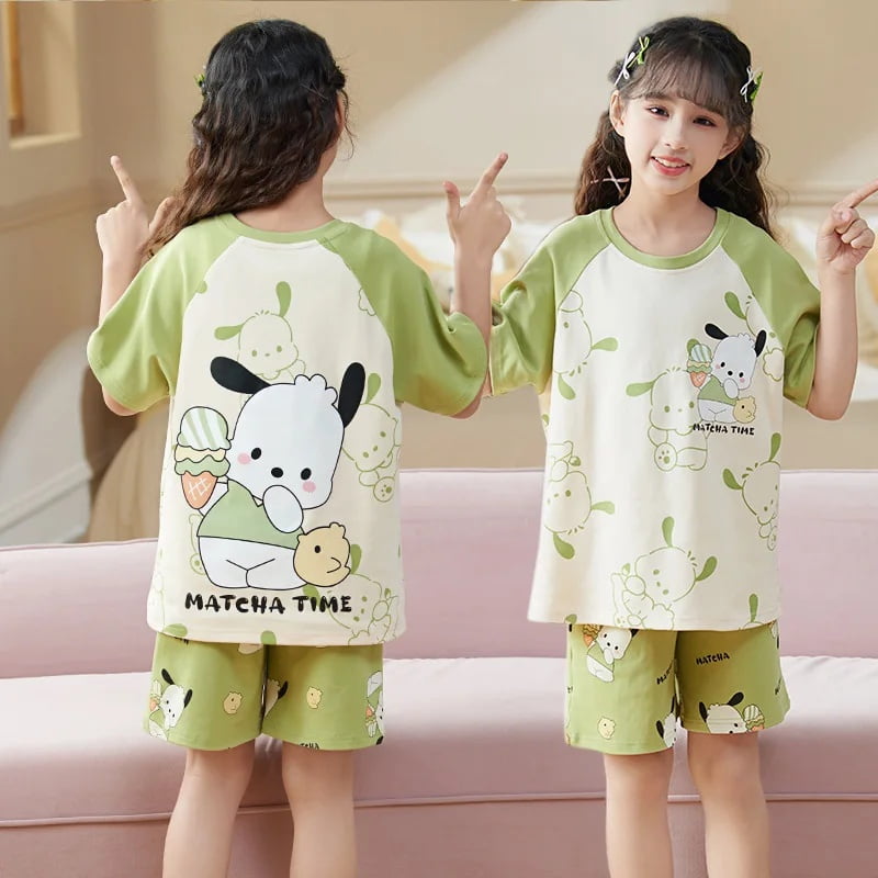 New Summer Lightweight Air Conditioned Pajamas Short Sleeve Sleepwear ...