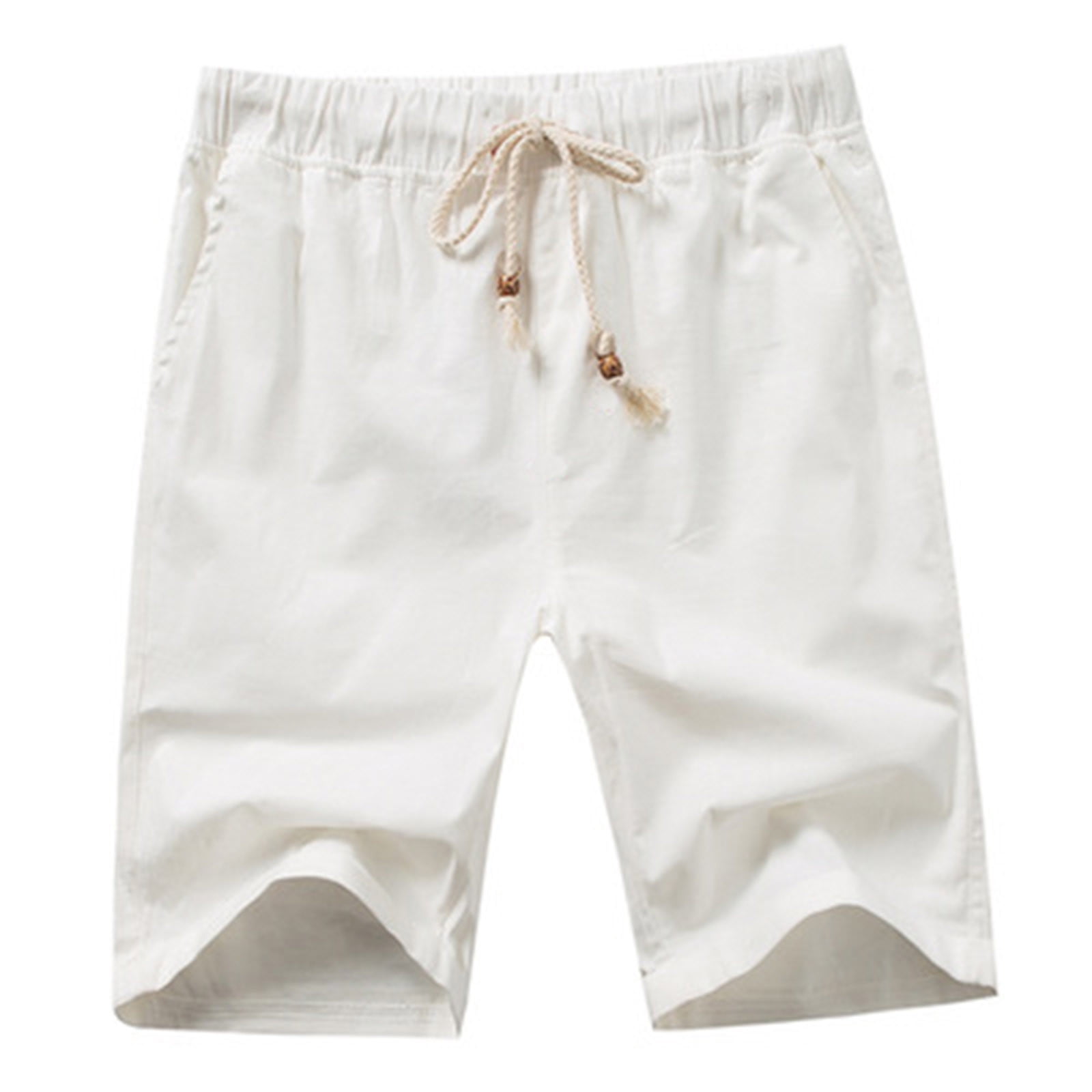 New Summer Men's Casual Shorts Cropped Pants Fashion Washed Beach Pants ...
