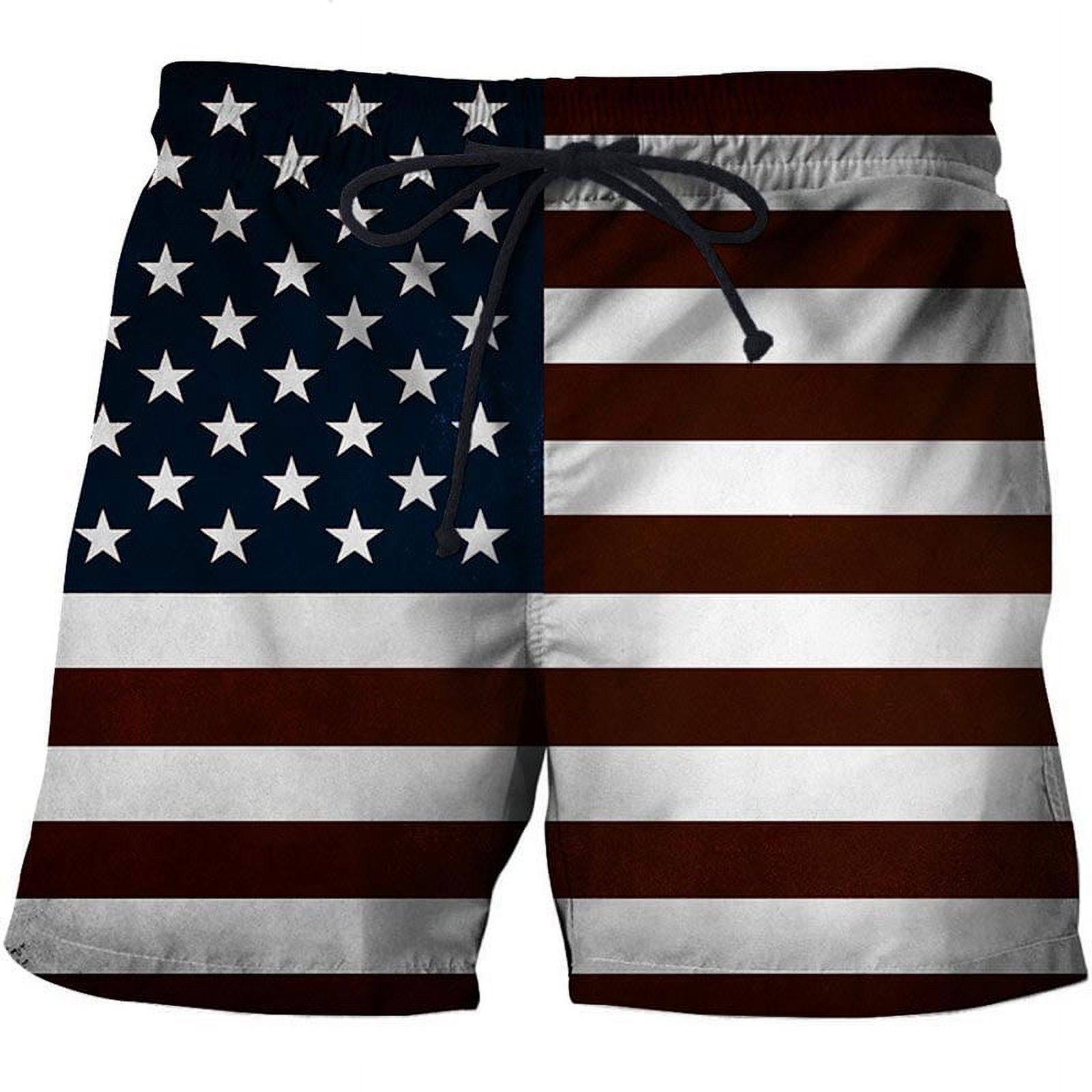 New Summer Mens Beach Shorts 3D Printed USA UK National Flag Casual ...