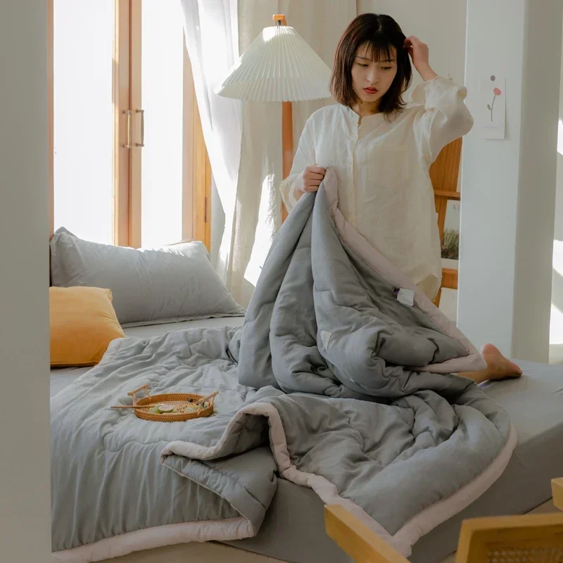 New Summer Quilt with Cooling Fabric Double Sides Cooling Blanket for ...