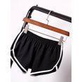 New Summer Shorts Women Color Block Casual Shorts Workout Waistband ...
