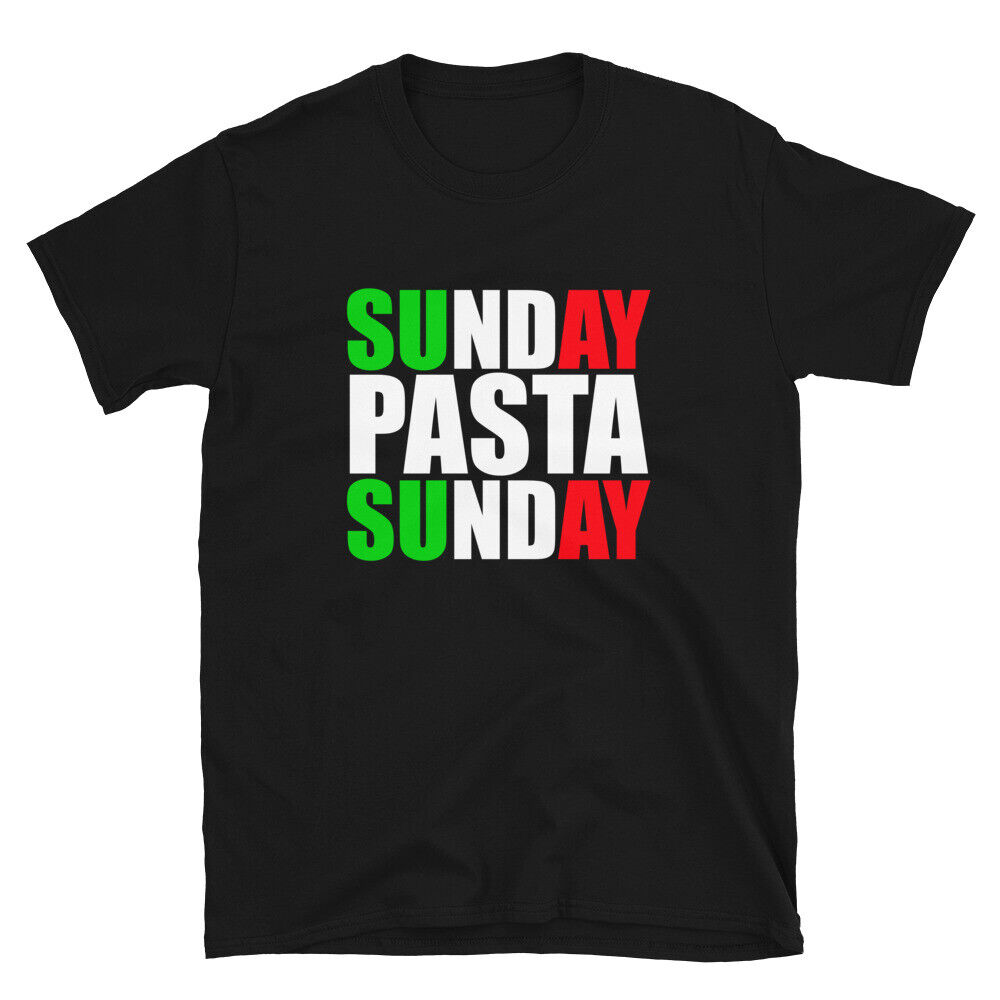 New Sunday Pasta Sunday Italian-American Tradition Mangia T-Shirt ...